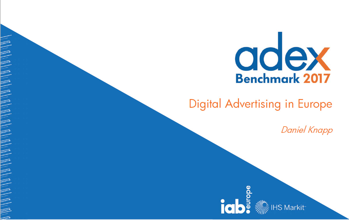 Adex Benchmark 2017 (IAB Europe) | IAB Spain Adex Benchmark 2017 (IAB Europe) | IAB Spain